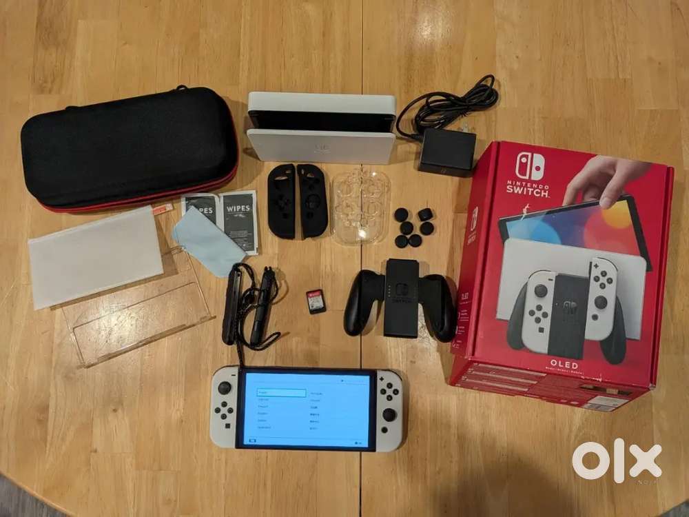 Nintendo Switch OLED Model Handheld Console - 64GB - White Bundle ...