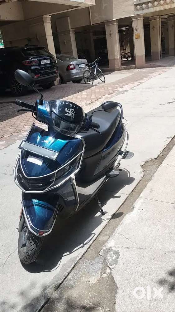 TVS Jupiter Blue Colour - Alloy Wheels - Scooters - 1808637116