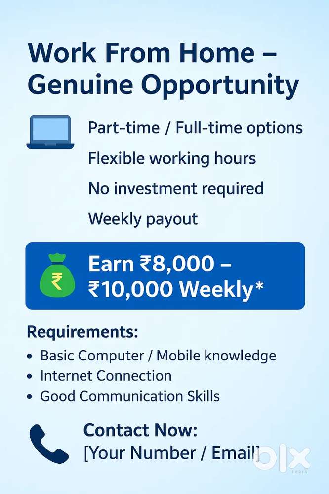 Work from home jobs - part time/full time jobs - weekly payment - Sales ...