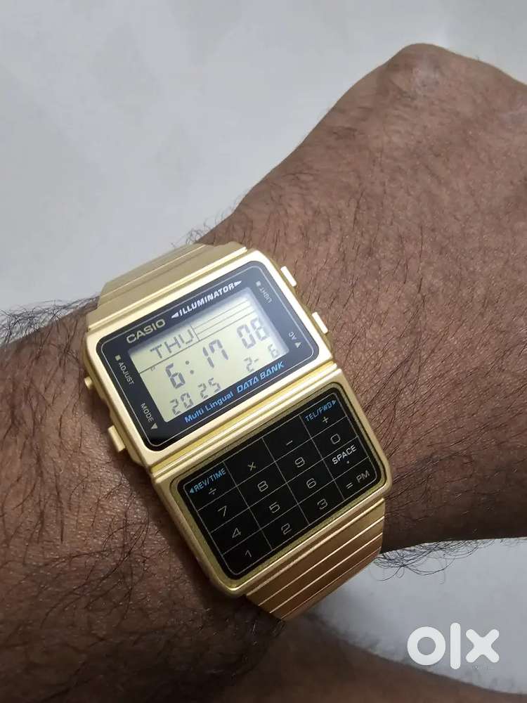 Casio Vintage Calculator watch Gold - Men - 1797668836
