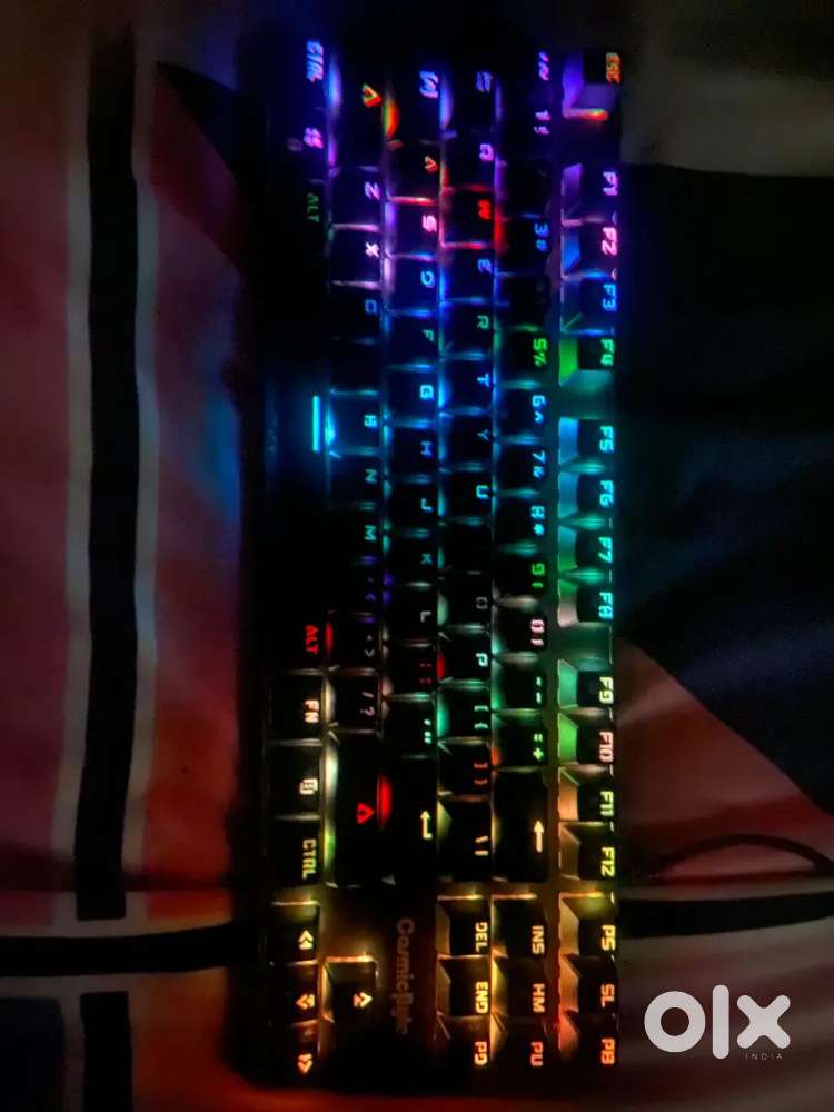 Cosmic byte gk 18 firefly Mechanical keyboard RGB with red switches ...