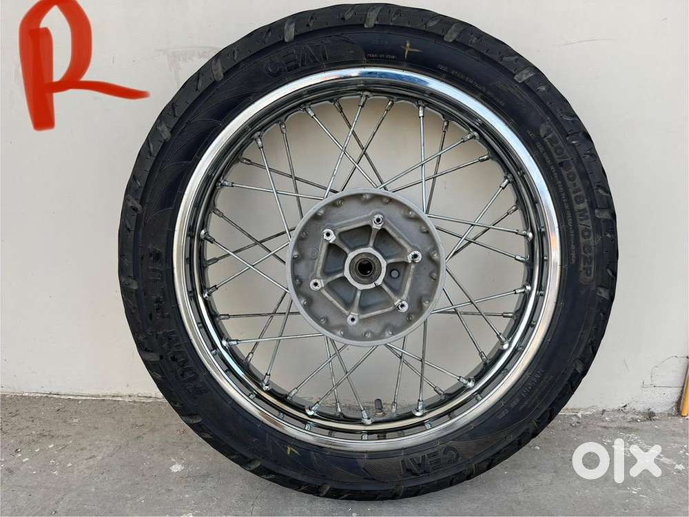 Classic Reborn 350 Stainless Steel Spoke rims with tube tyres - Spare ...