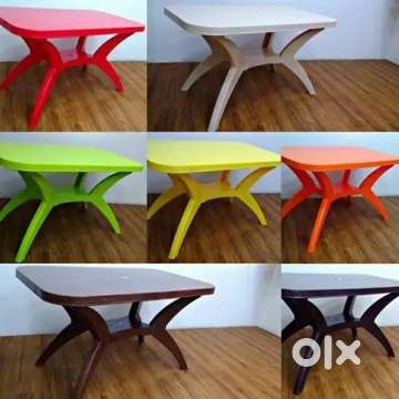 Plastic table for hotel store
