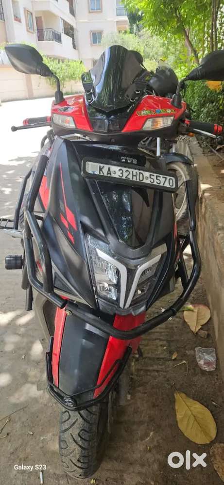 Tvs NTORQ-125, Red n Black , additionally modified - Scooters - 1822879345