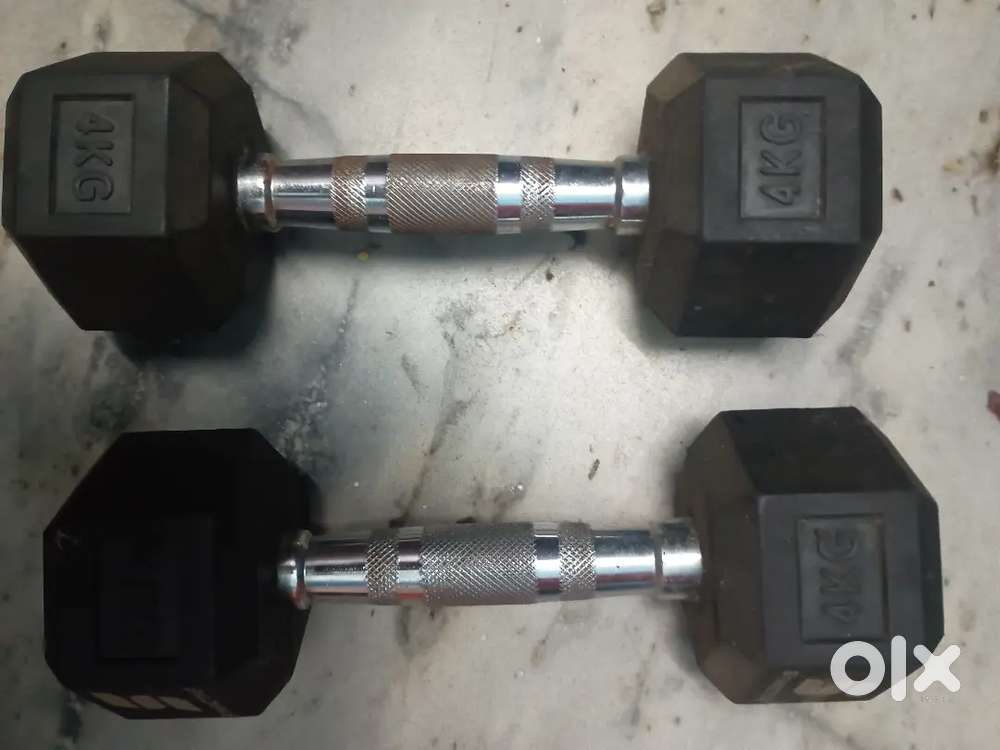 Dumbbells set of two, 4kg each - Gym & Fitness - 1804724671