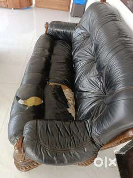 Olx genuine leather lounge suites store