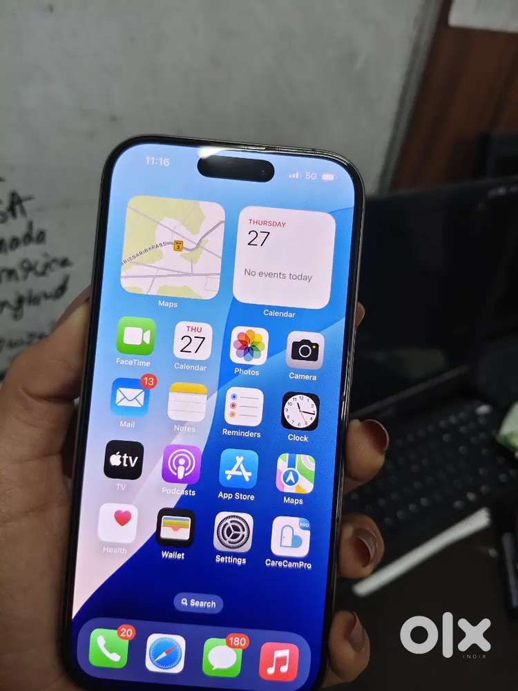 Selling my 4 month old I phone 16 pro with bill and box available ...