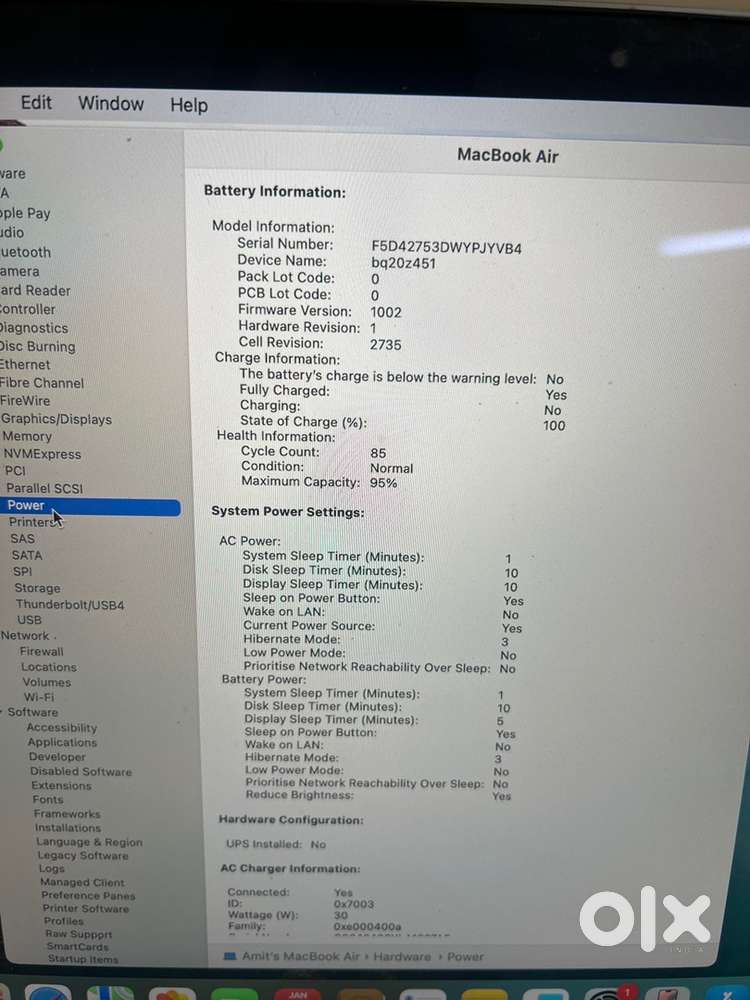 Under warranty Macbook air M1. Barely used - Computers & Laptops in ...