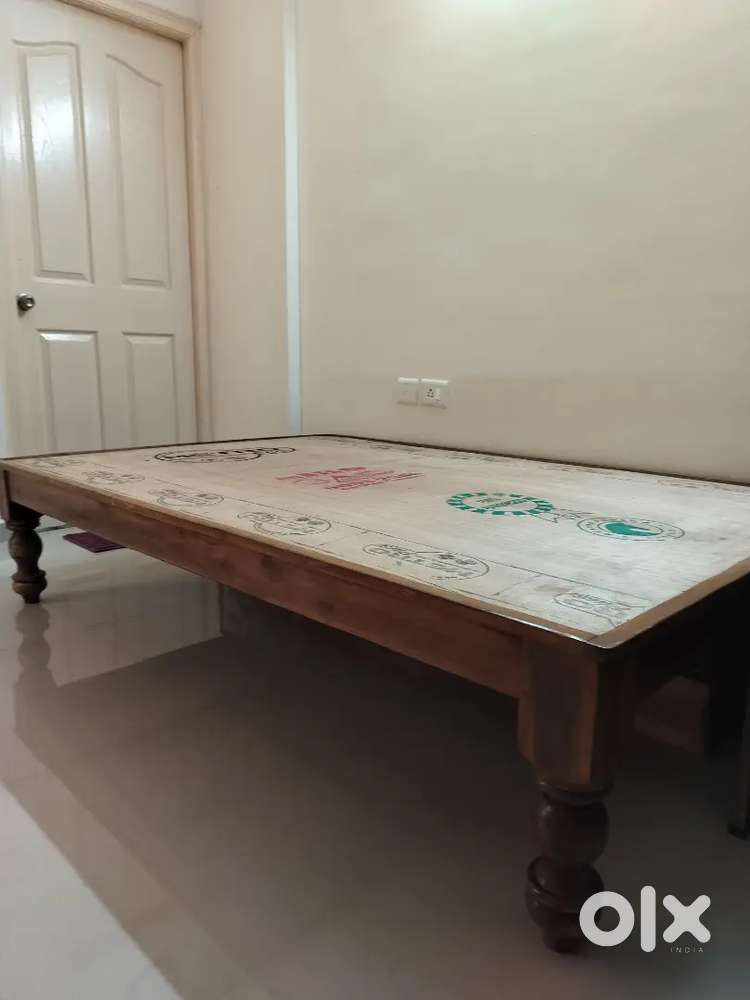 Double cot 75*50 inch dimension with cot+ bed and one study table ...