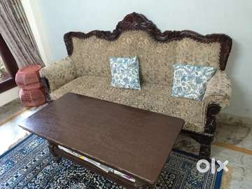 5 Seater vintage sofa set with center table in excellent condition Sofa Dining 1796573012