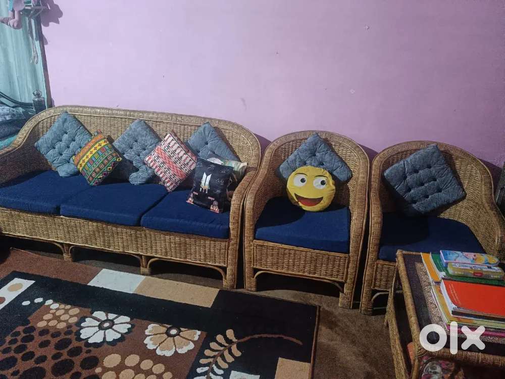Olx cane sofa set store