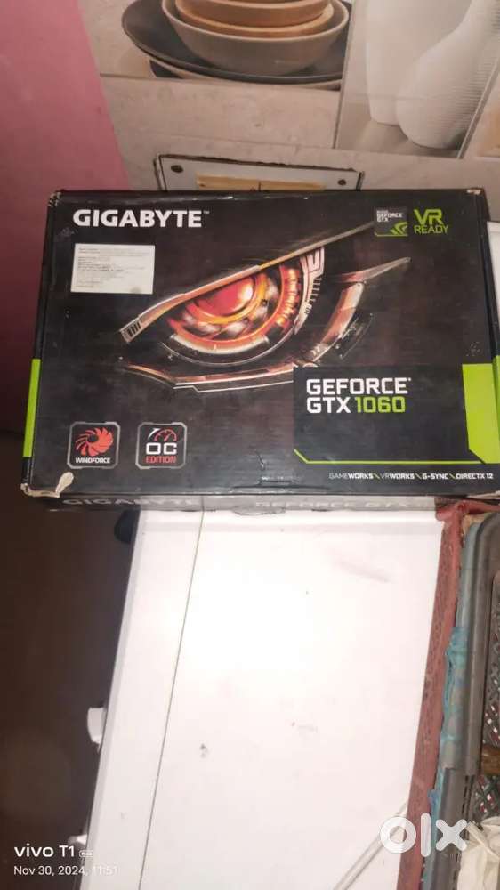 GTX 1060 6gb ddr5 excellent condition - Computer Accessories - 1819350280