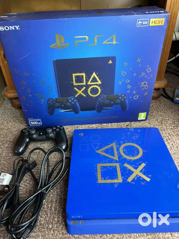 PS4 PlayStation 4 Slim, Limited Edition Days Of Play Boxed - Used ...