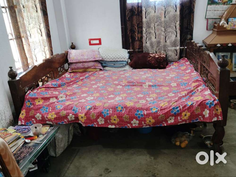6'×7' King Size Bed ! no Box Khat Segun Teak Mahogany Wooden Furniture ...