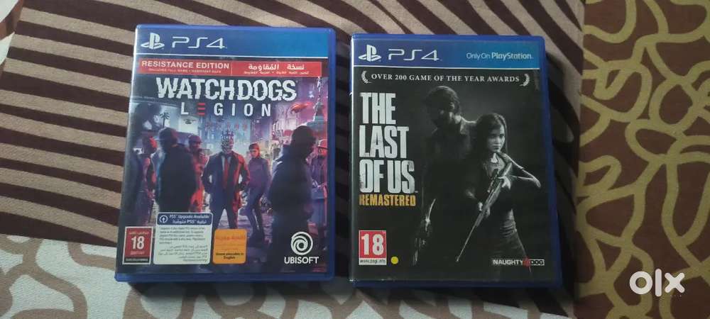 Watch Dogs legion & The Last Of Us Remastered for 1,400/- - Games ...