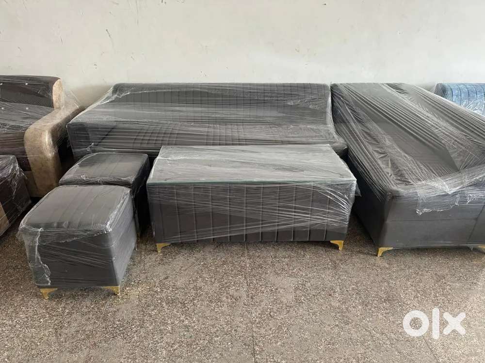 7 seater L shape sofa with two setty + center table - Sofa & Dining ...