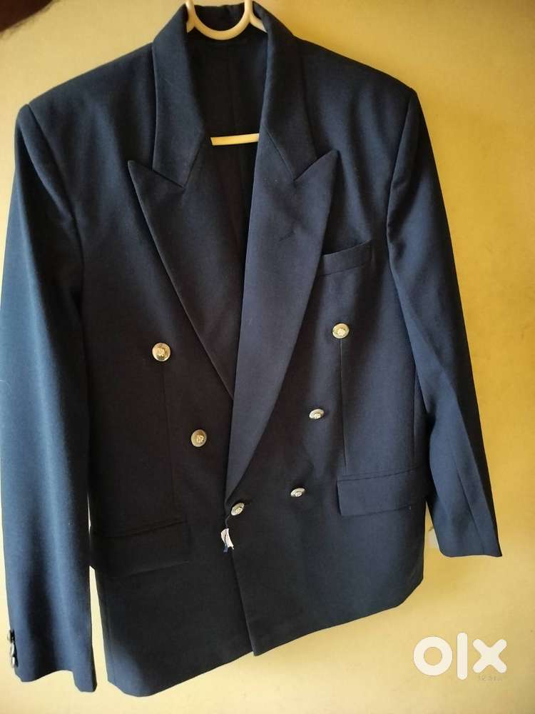 Navy blue color Blazer - Men - 1820700792