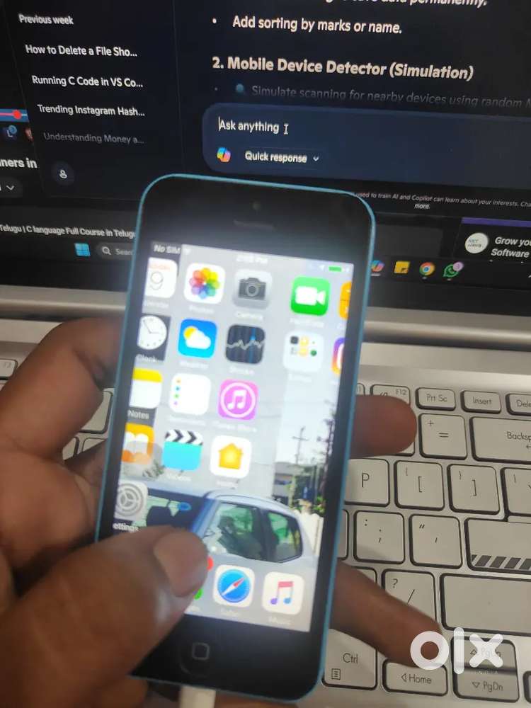IPHONE 5C rare phone with sky blue colour - Mobile Phones - 1816904223