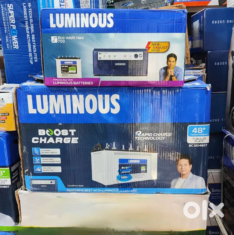 New pack Luminous inverter and battery Bajaj finance available ...