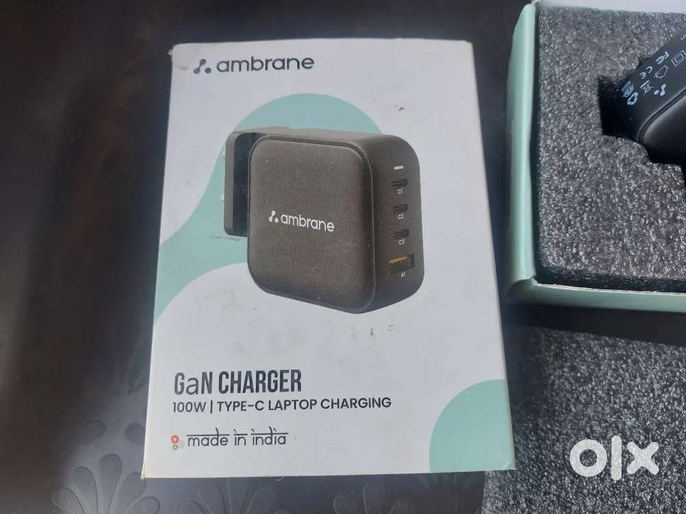 Ambrane 100W Charger Adapter, 4 Ports - 3 Type C & 1 USB - Accessories ...