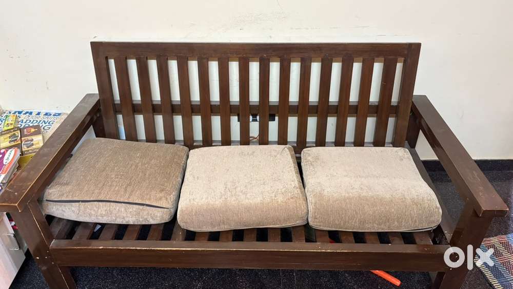100% Teak wood 3 seater sofa. Custome built for self - Sofa & Dining ...