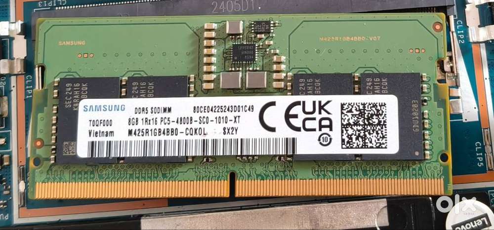 Samsung 8GB DDR5 4800 MHz PC5-38400 SODIMM Laptop RAM (M425R1GBBO ...