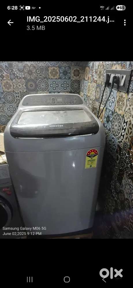 Samsung fully automatic top load 6.5kg washing machine with 5 star ...