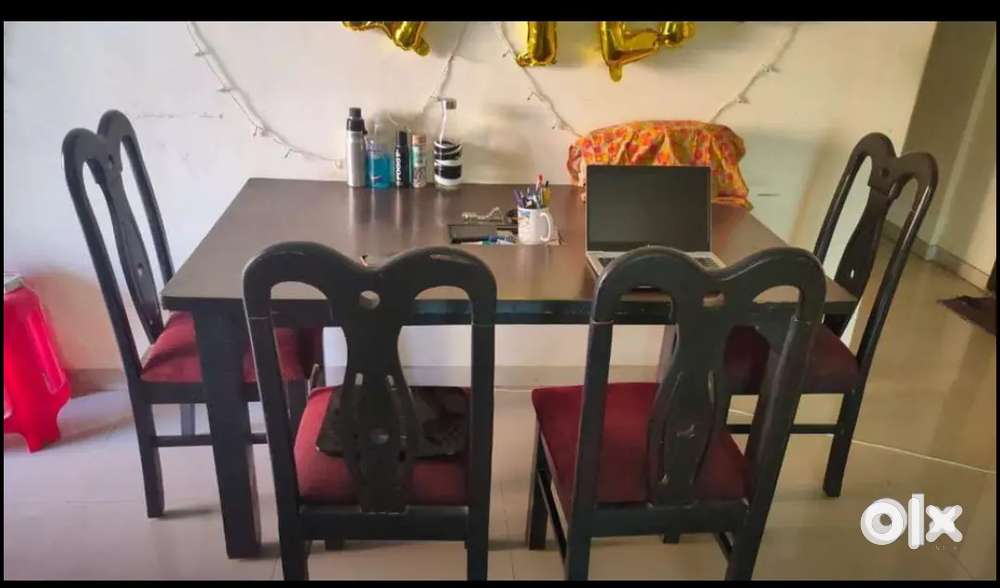 5ft*3ft wooden dining table with 4 chairs almost new condition. - Sofa ...