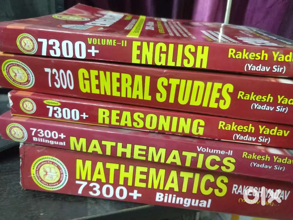 RAKESH Yadav 7300+, Set of 3, Eng, Maths, & Reasoning - Books - 1777257949