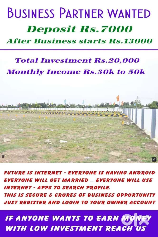 Business Partner Wanted _ Investment 20k _ Monthly income 30k to 50k ...