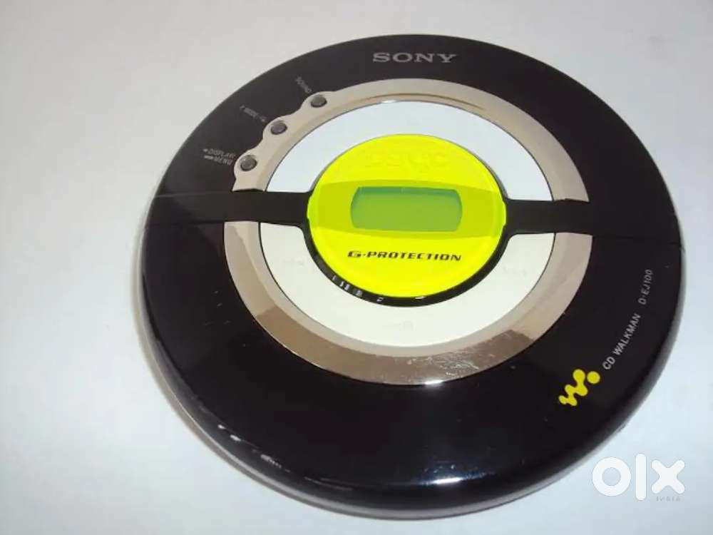 Musical Sony D-EJ100 Walkman Portable CD Player Black yellow color ...