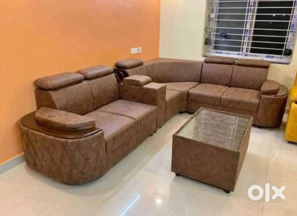 Kit kat model L shape Sofa with curved back available in Starf Furnitu ...