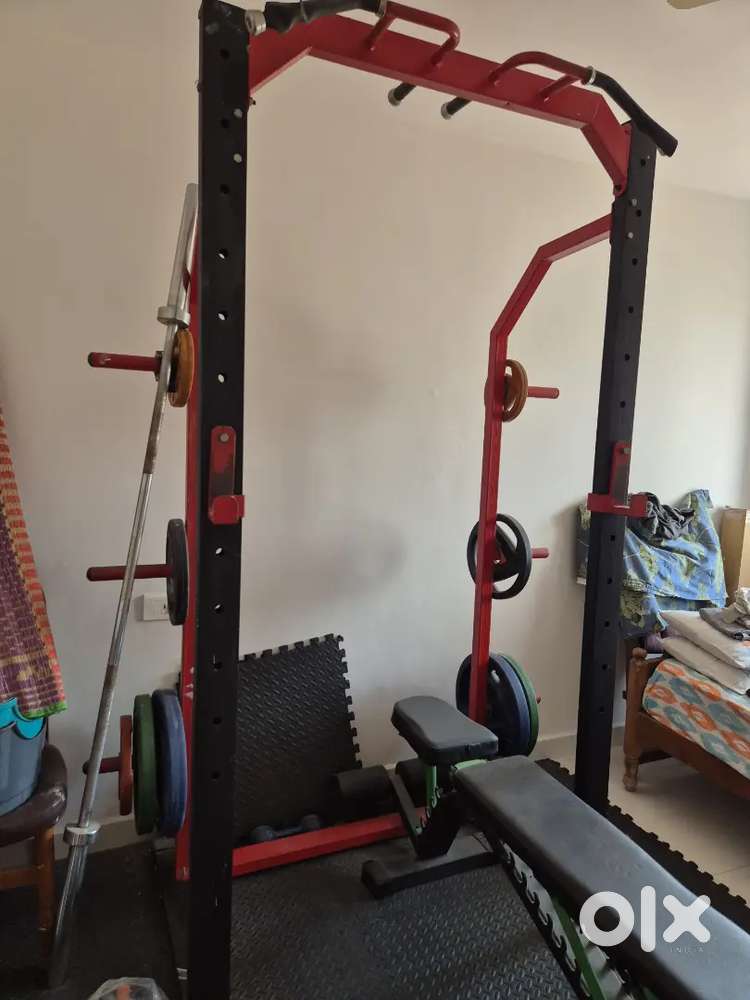 Home gym - Commercial grade Power/Squat rack set - Gym & Fitness ...