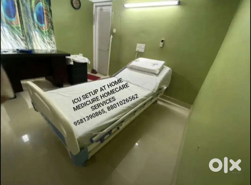 Hospital bed medical electric motorized cot patient surgical fowler ...