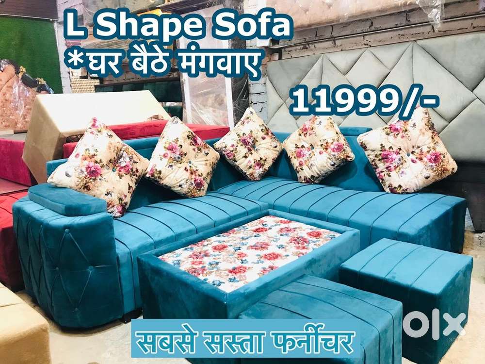 L shape sofa olx store