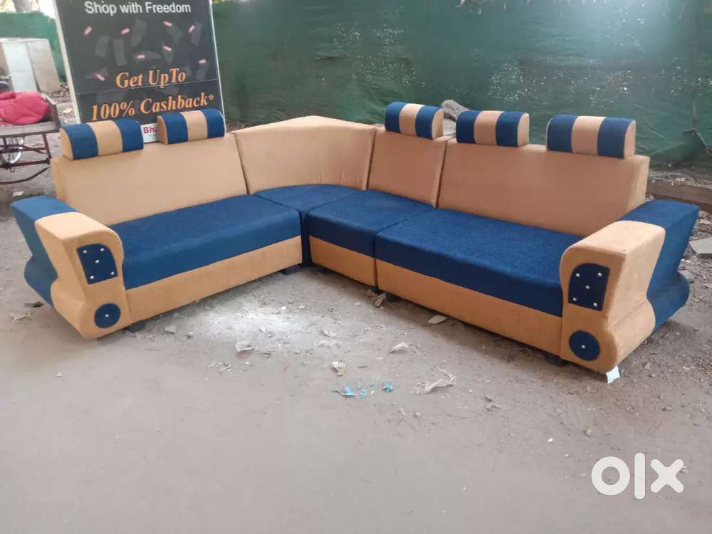 L type corner sofe set - Sofa & Dining - 1629418565