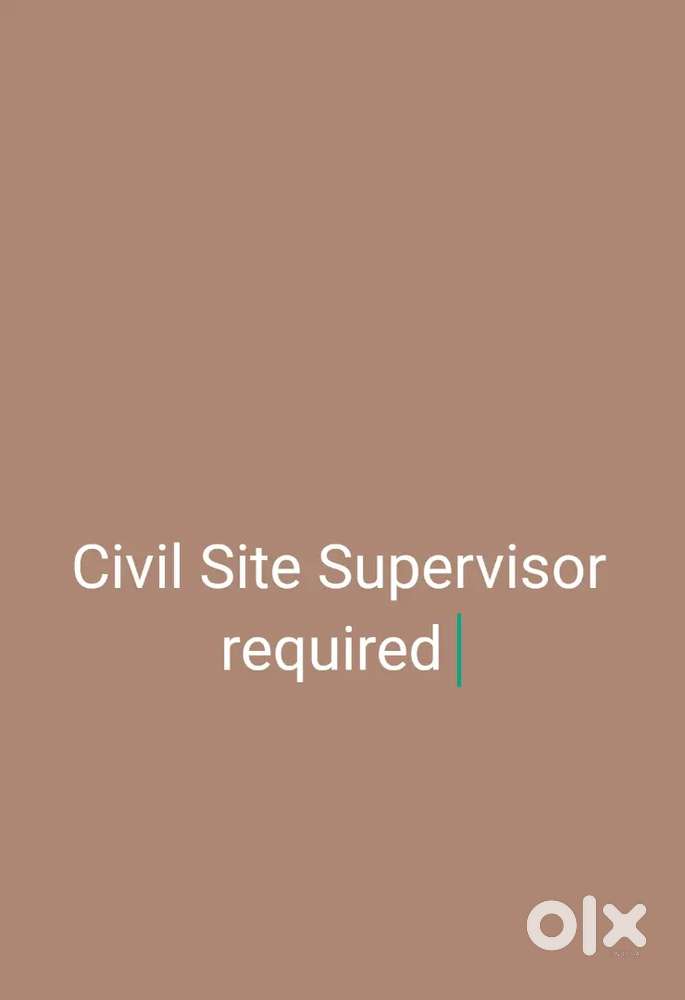 Civil site supervisor - Other Jobs - 1796101633