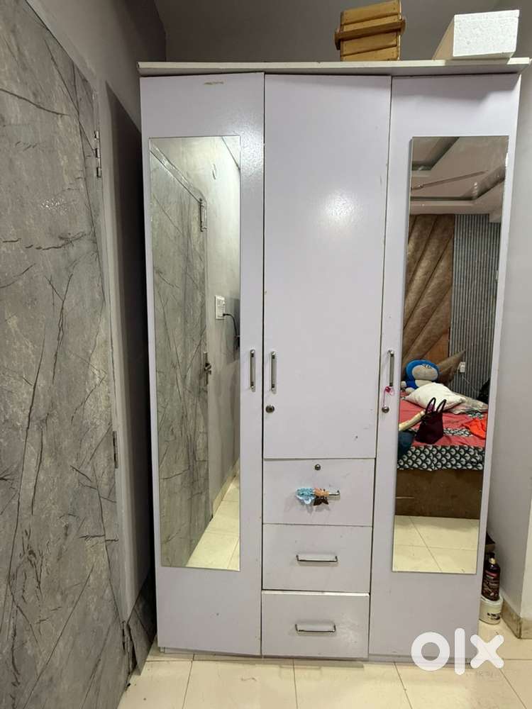 White color wardrobe good condition and large spacious - Beds ...