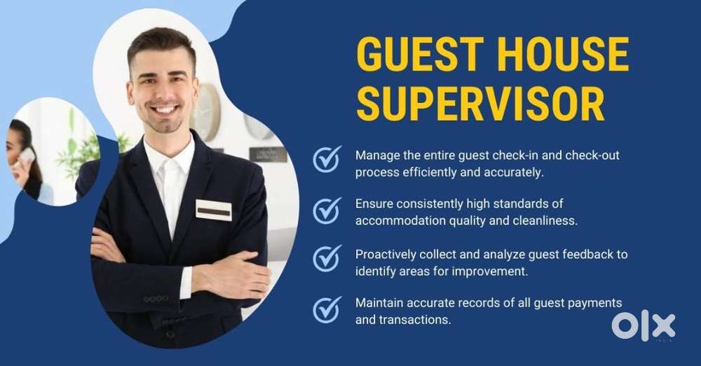 Guest House Supervisor - Receptionist & Front office - 1804634345