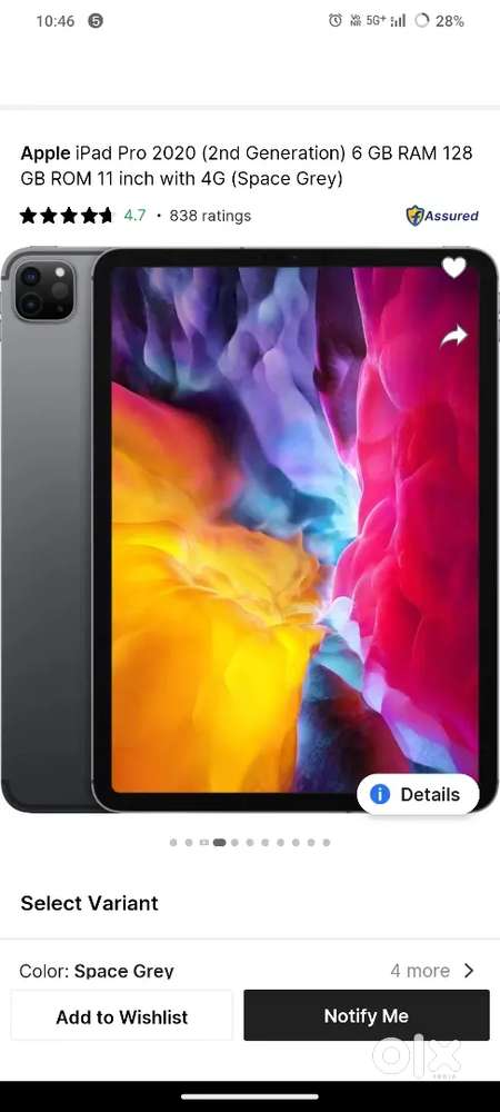 Buy & Sell Second Hand Ipad Pro in India, Used Tablets in India | OLX