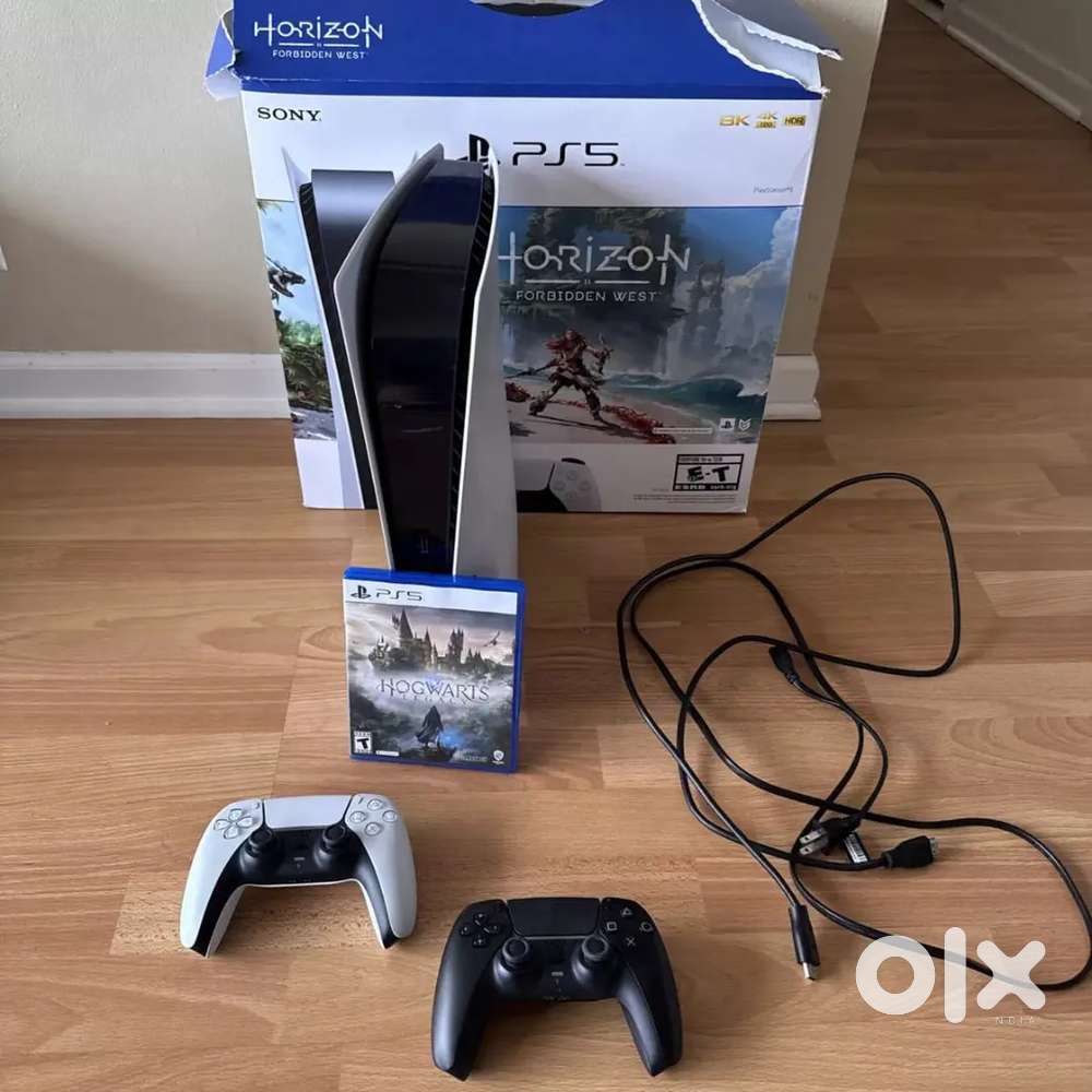 Sony PS5 Blu-Ray Console Horizon Forbidden West Bundle With 2 Controll ...
