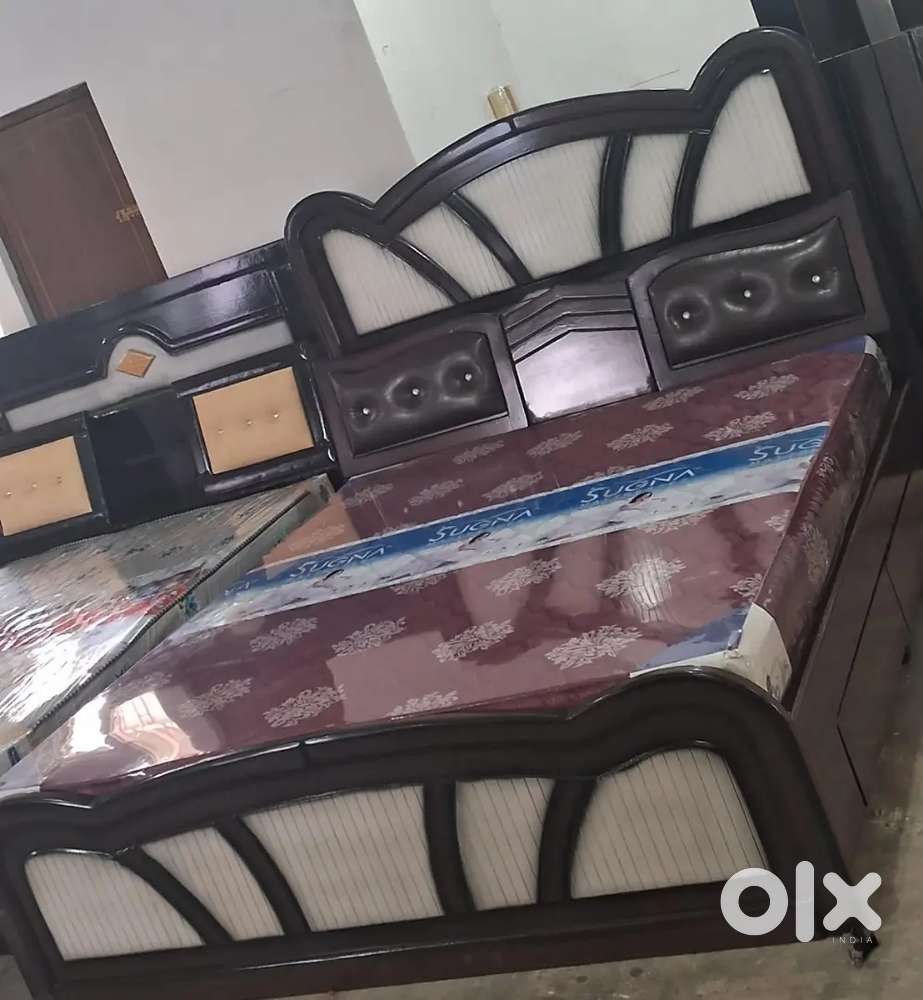 Brand new king size head n bottom storage wooden bed in wholesale p ...