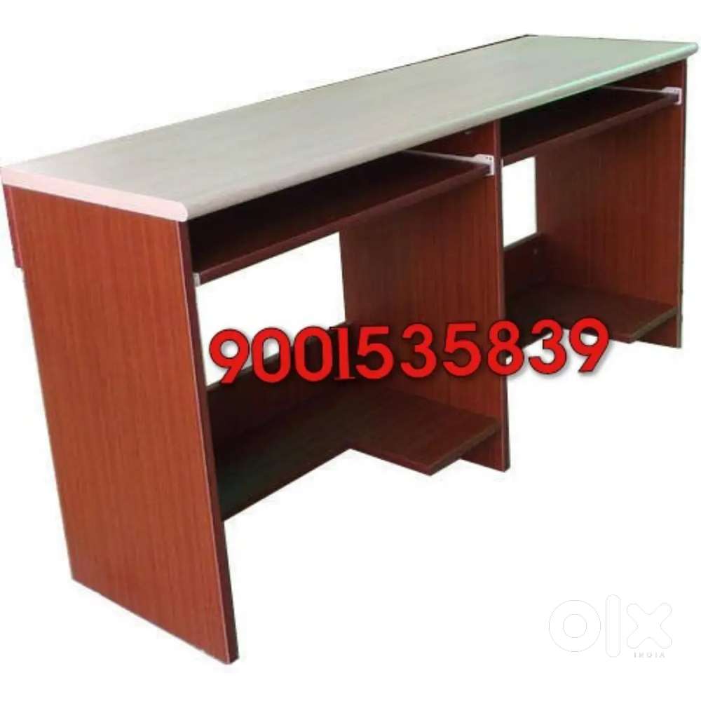 New wooden double seater computer table two seater working table ...