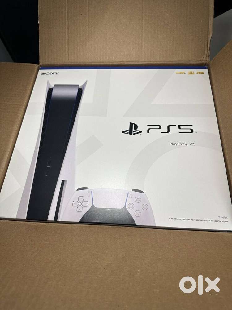 Sony PlayStation 5 PS5 Console Disk Blue Ray Edition 2 pads 5 free gam ...