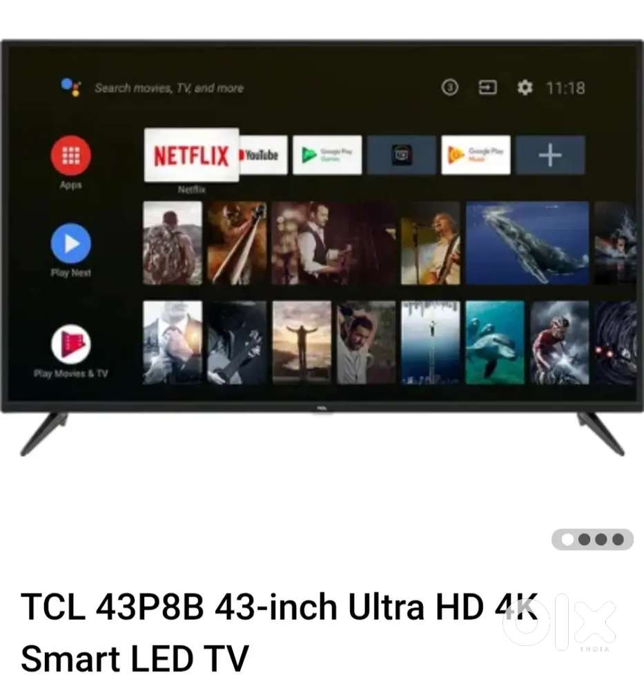 Tcl 43 inch 4k android tv voice remote - TVs, Video - Audio - 1823522380
