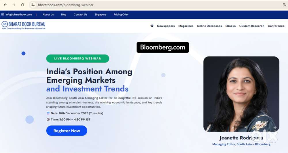 Bloomberg Webinar: India’s Role in Global Capital Flows and Markets ...