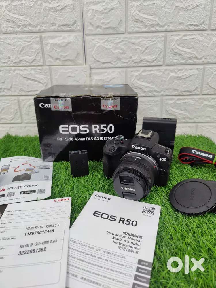Brand New Condition Canon EOS R50 with 18-45mm Mirrorless Camera ...