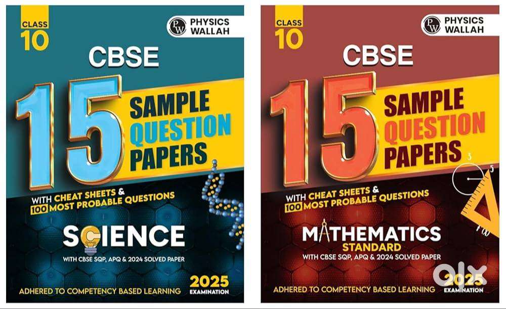 PW class 10th cbse sample paper book 2025 edition set of 2 (MTH, SCI ...