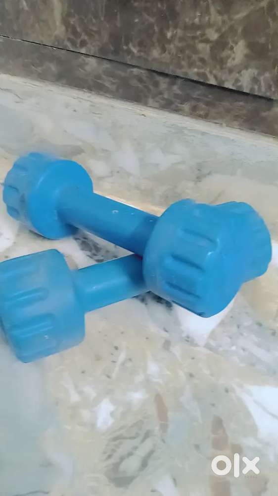 Dumble of blue colour - Gym & Fitness - 1820015594