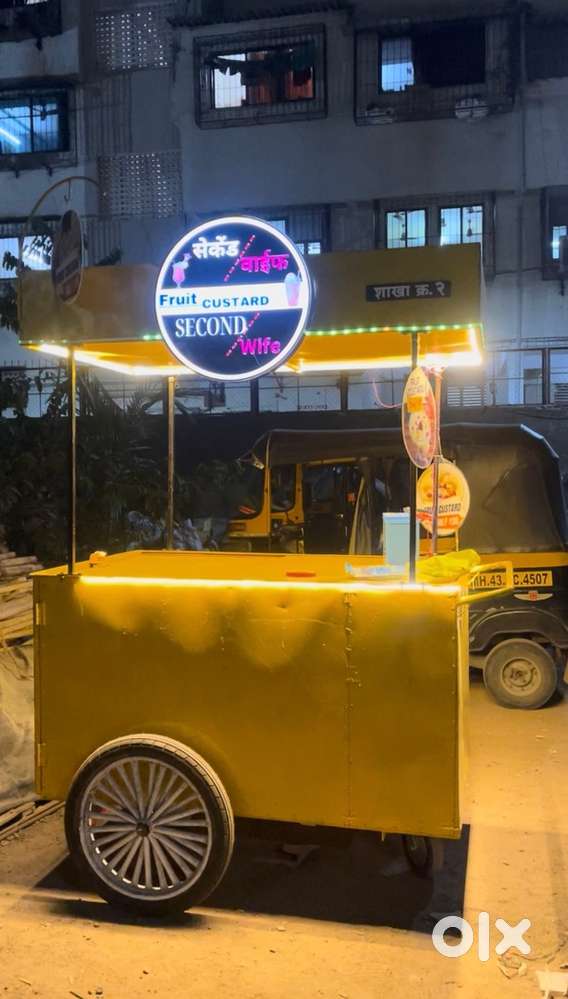 Food cart food truck with Logo and LED lights - Bicycles - 1809607932